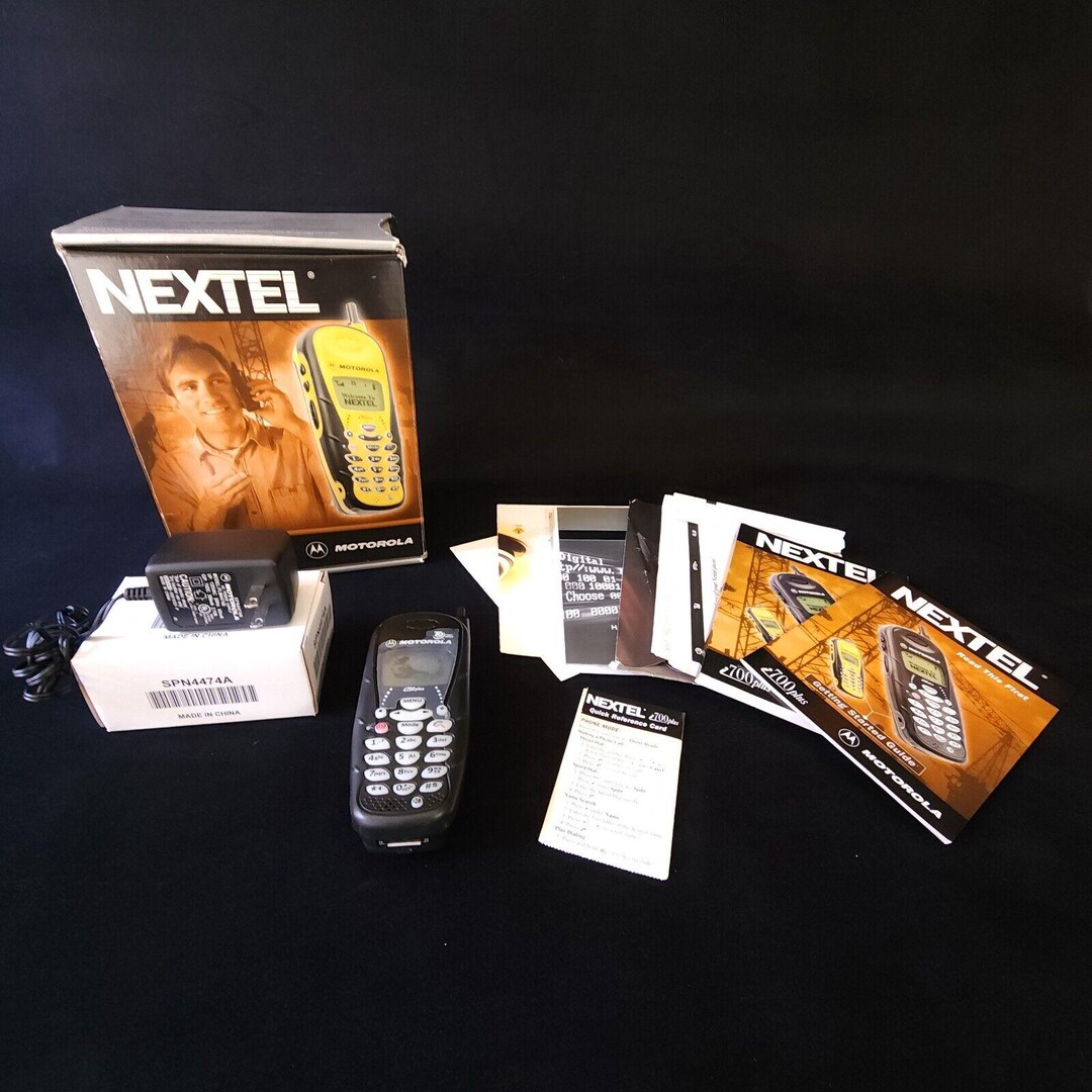 Vintage Black Motorola Nextel I700 Plus Cell Phone Wireless Cellular ...