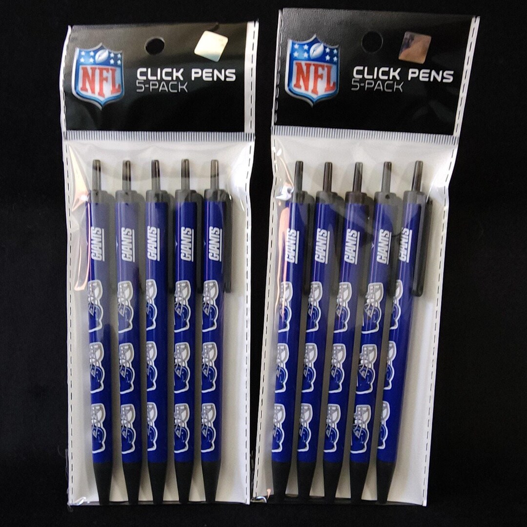 Football Team NY New York Giants NFL Licensed Lot 10 Pack Black Ink ...