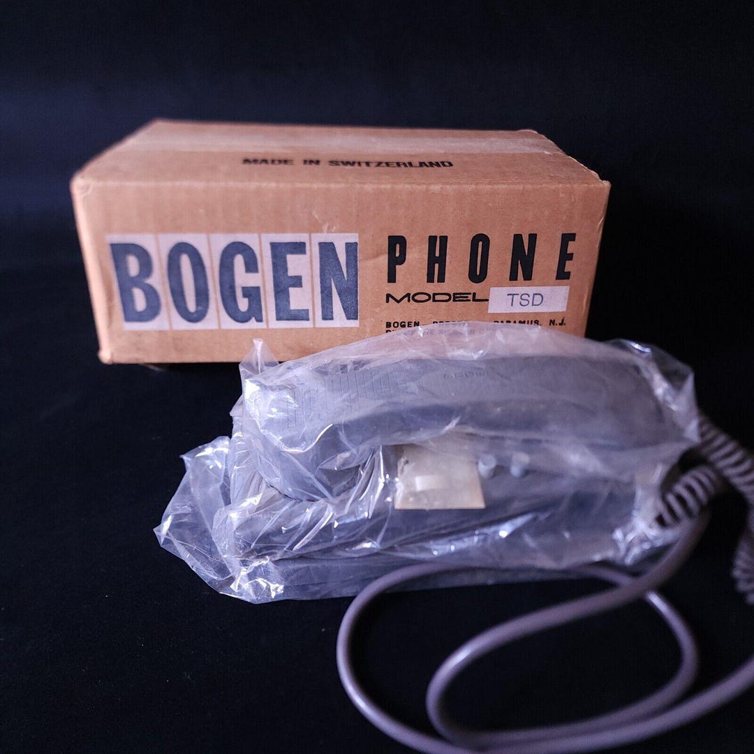 New Swiss Switzerland Vintage Gray Colored Wall Bogen Phone Model TSD ...