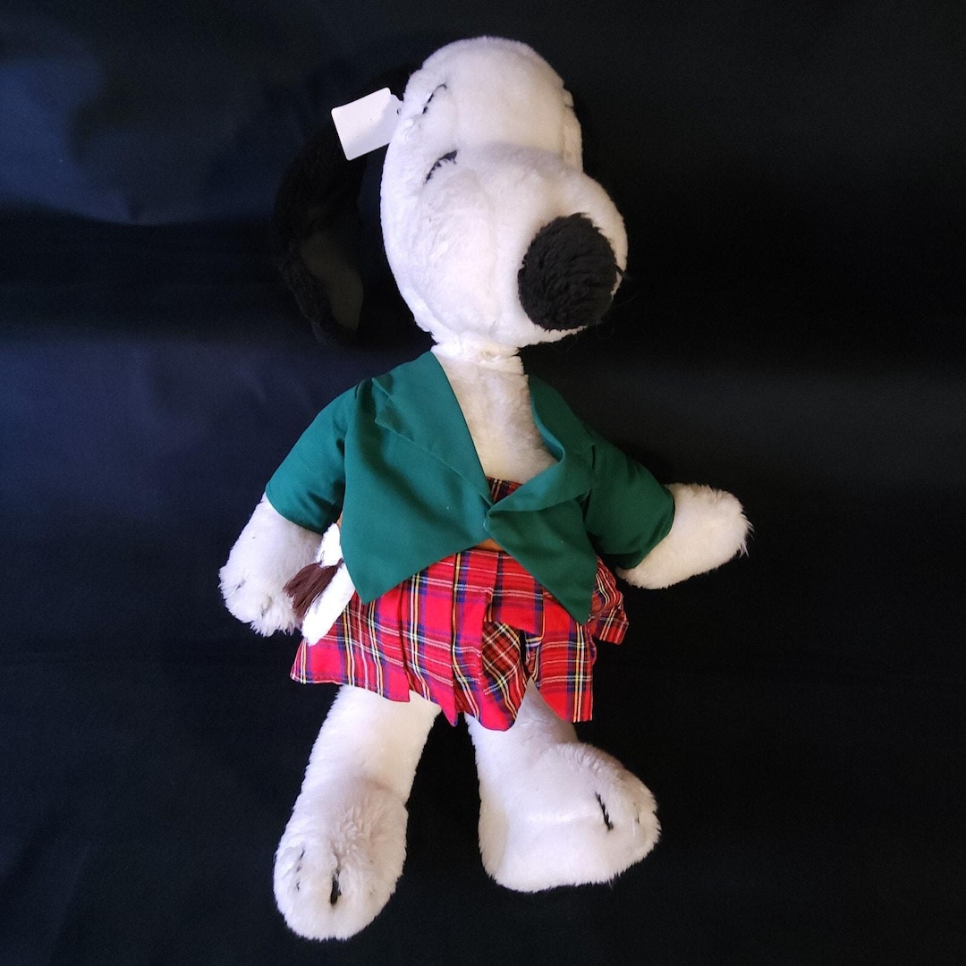 Rare Vintage Scottish Snoopy Peanuts Plush Toy 1970 W/ Outfit Wardrobe ...