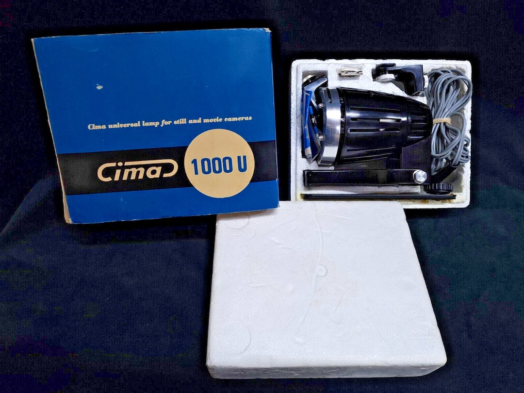Vintage CIMA 1000U Universal Photo and Film Light W Original Box ...