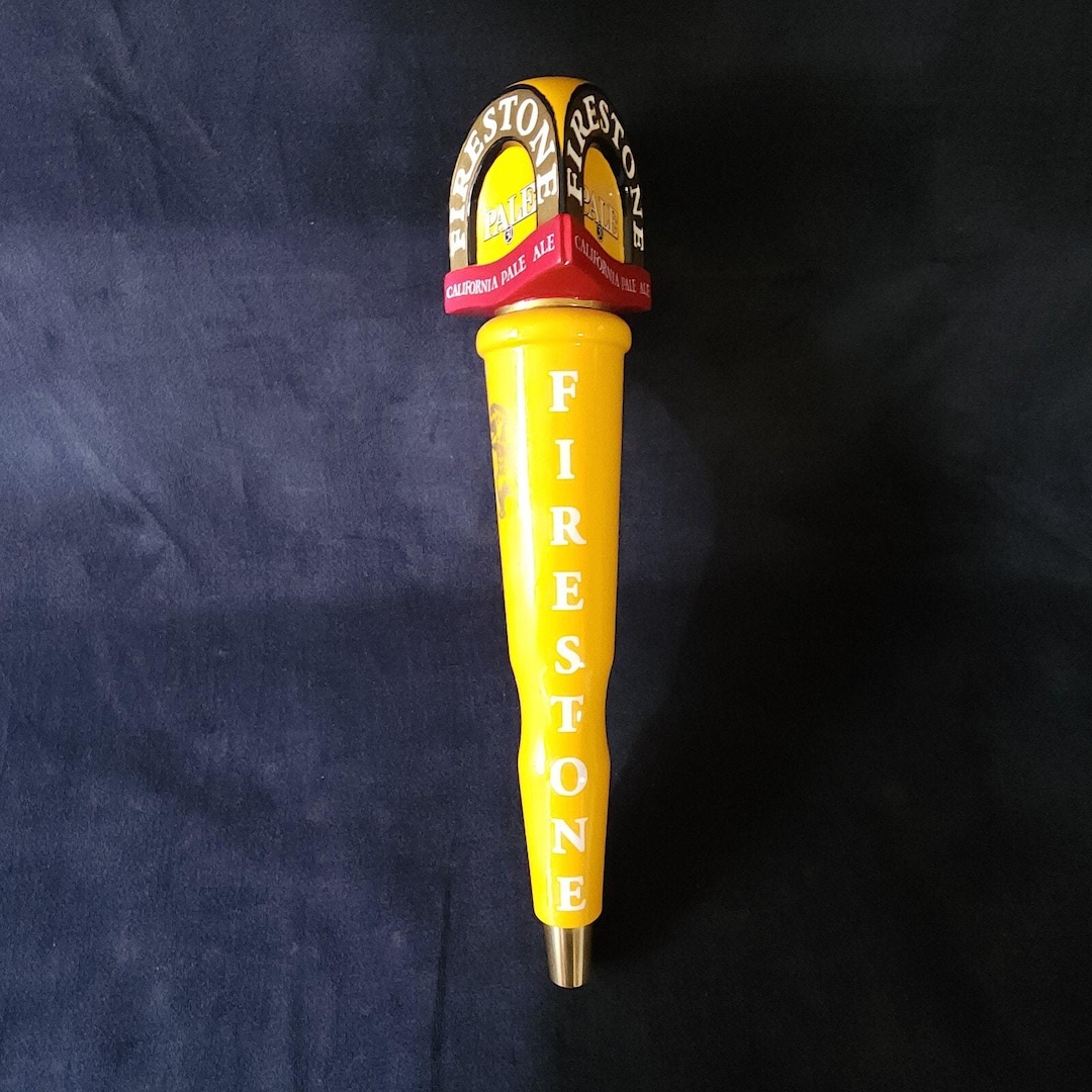 Firestone California Pale Ale Beer Tap Yellow Handle Bar Keg Man Cave ...