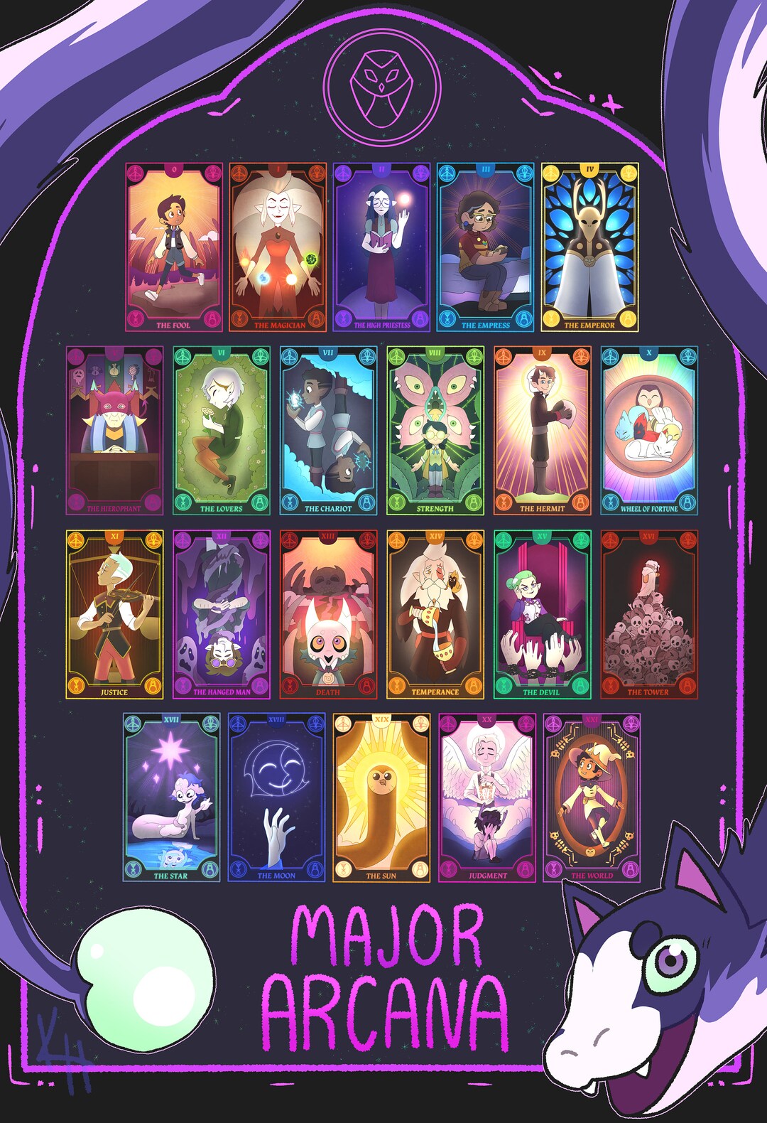 Owl House Tarot Card Poster - Etsy
