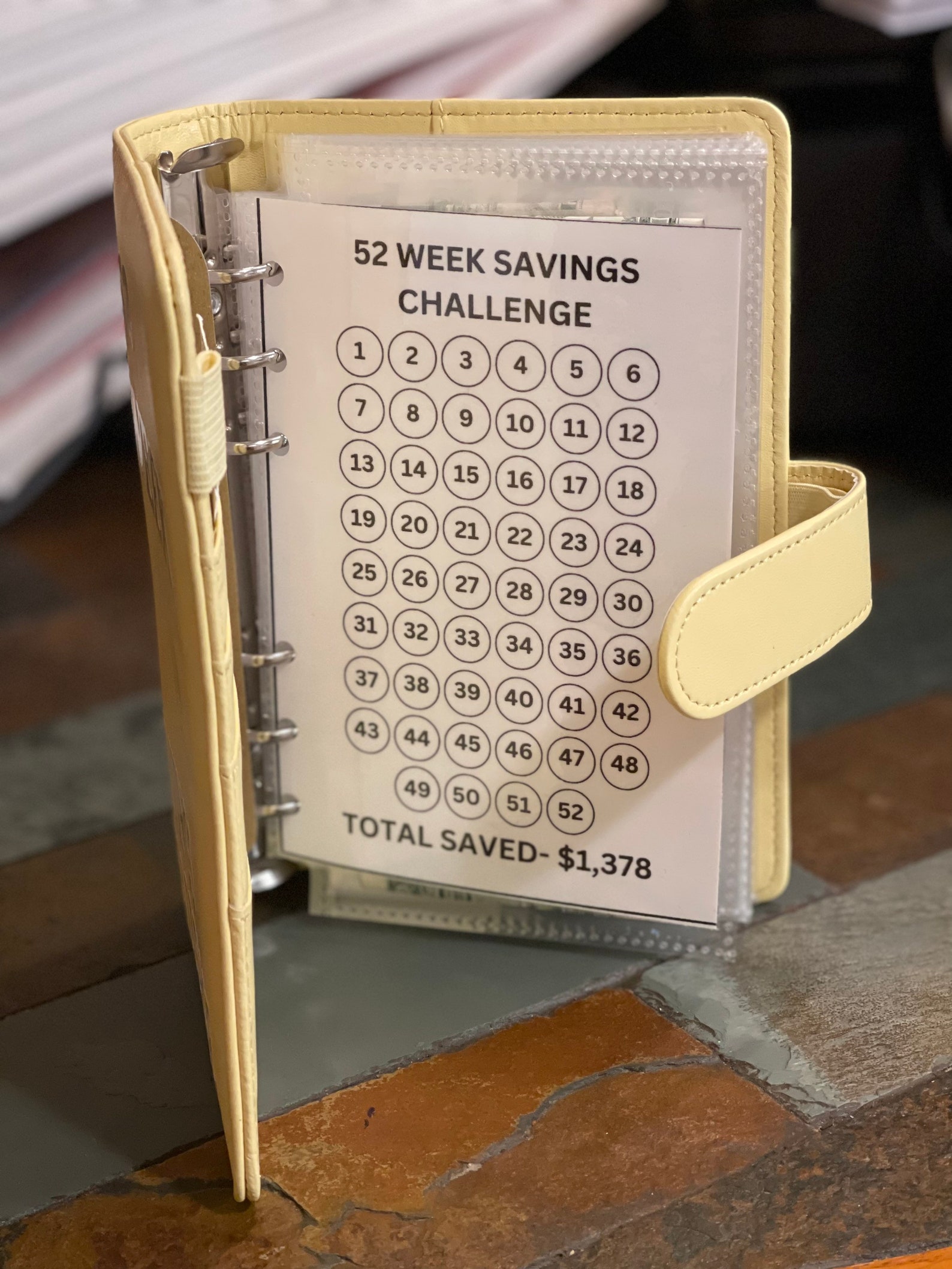Inserts Only 52 Weeks Saving Challenge Cash Budget Budget Planner Saving Binder Cash Stuffing ...