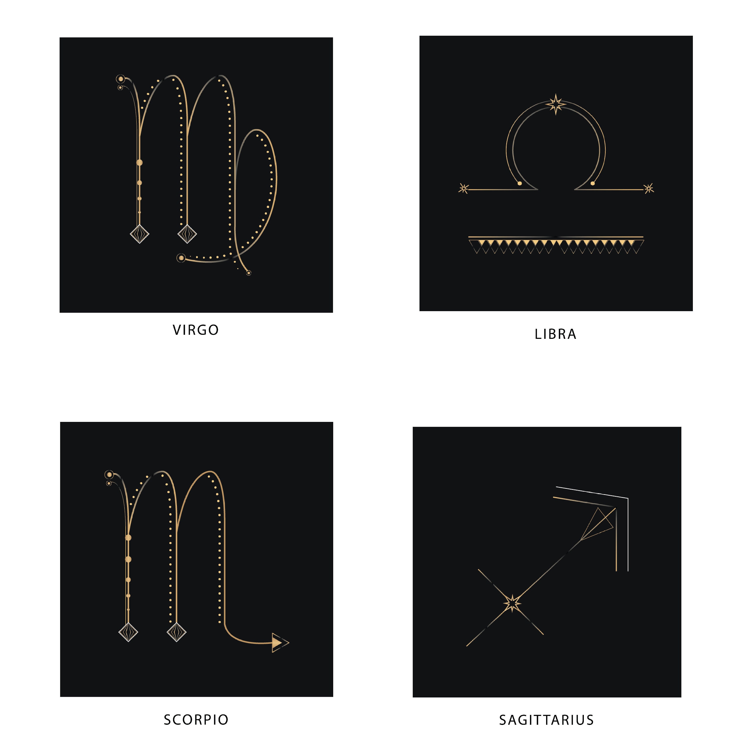 Custom Zodiac Print, Your Rising, Sun & Moon Sign Print, Astrology ...