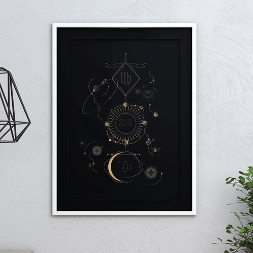 Custom Astrology Birth Chart Sun Moon Rising Astrology - Etsy