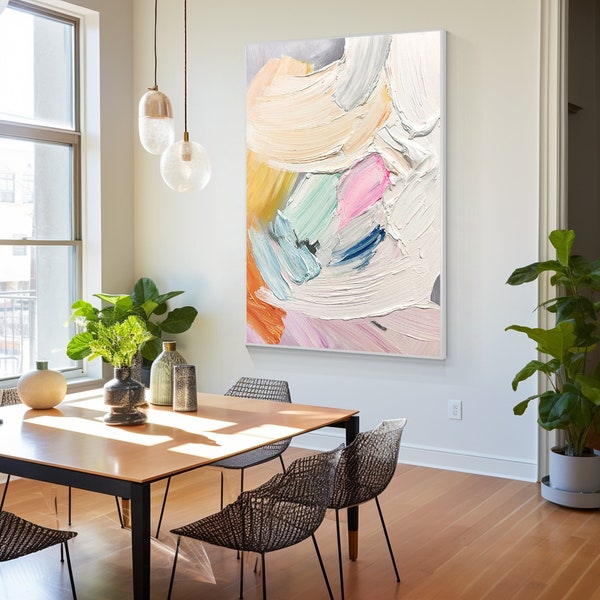 Pastel Abstract Art - Etsy