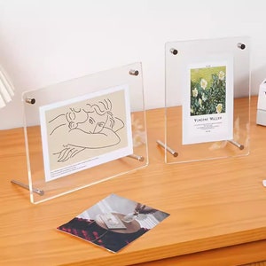 Clear Acrylic Transparent Photo Frame,desktop Photo Frame, Wall Hanging ...