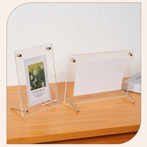 Clear Acrylic Transparent Photo Frame,desktop Photo Frame, Wall Hanging ...