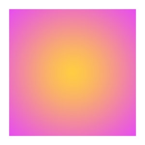 Dopamine Gradient Original Yellow and Purple Neon Abstract Painting on Canvas Framed Wall Art ...