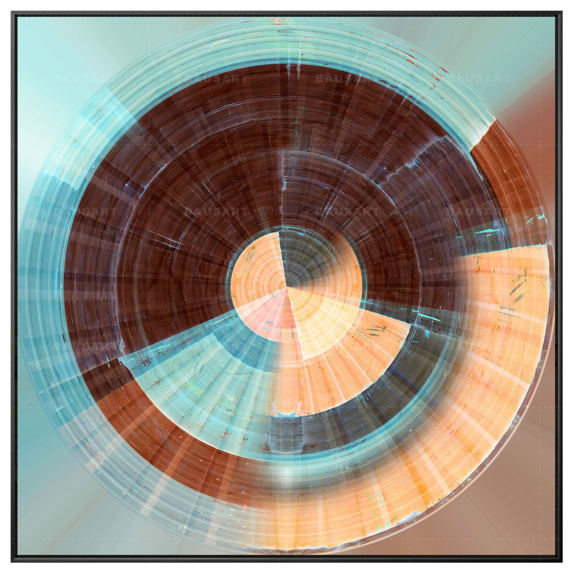 Geometric Circle Art Print Framed Wall Art Prints Abstract Colorful ...