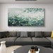 Deep Green Wall Art Abstract Paintings on Canvas Mint Green 3D Textured ...