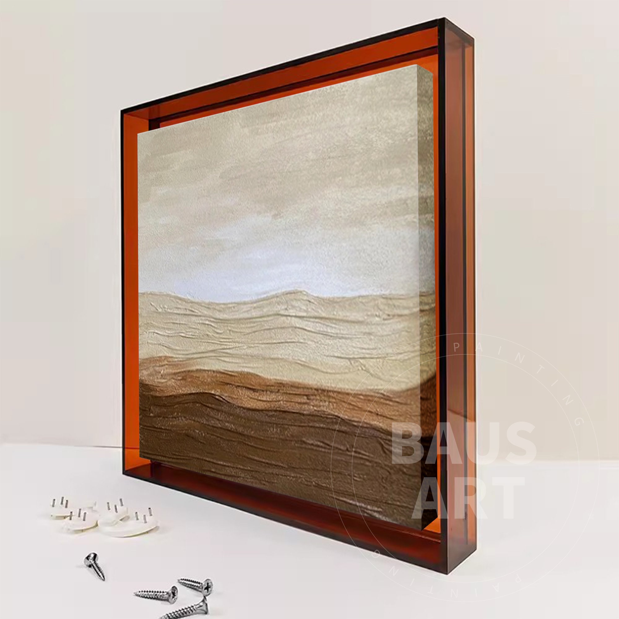 Colorful Acrylic Floating Canvas Frame Modern Art Display Etsy