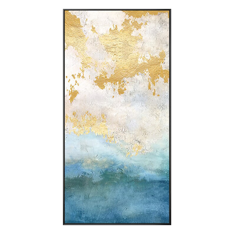 Frame Wall Art Waves Abstract Canvas Print Painting Large Wall | Etsy