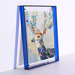 Colorful Acrylic Transparent Photo Frame, Box With Double-sided Display ...