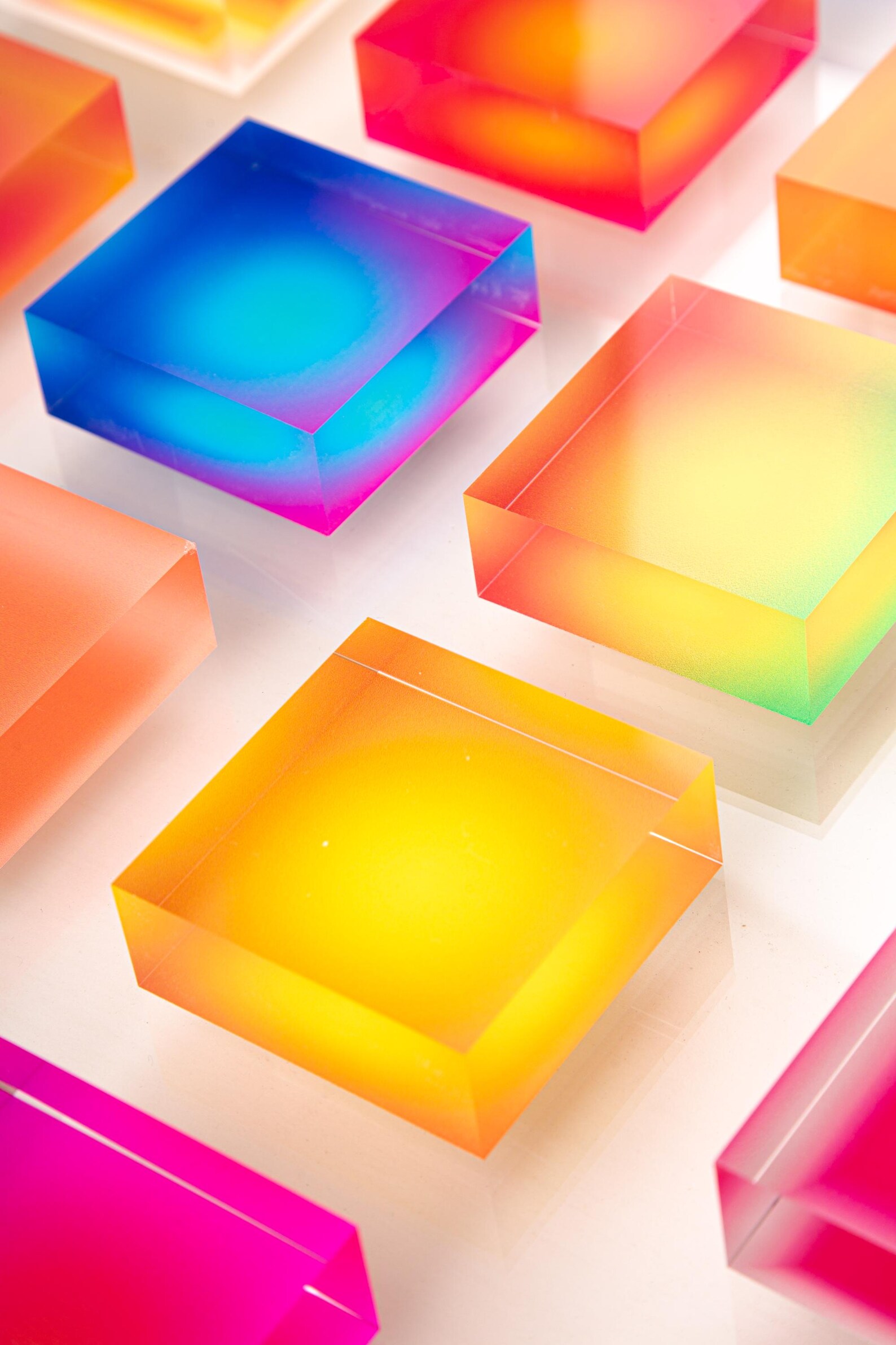 Plexiglass Wall Art Acrylic Cubes Geometric Art DIY Modern Dopamine ...