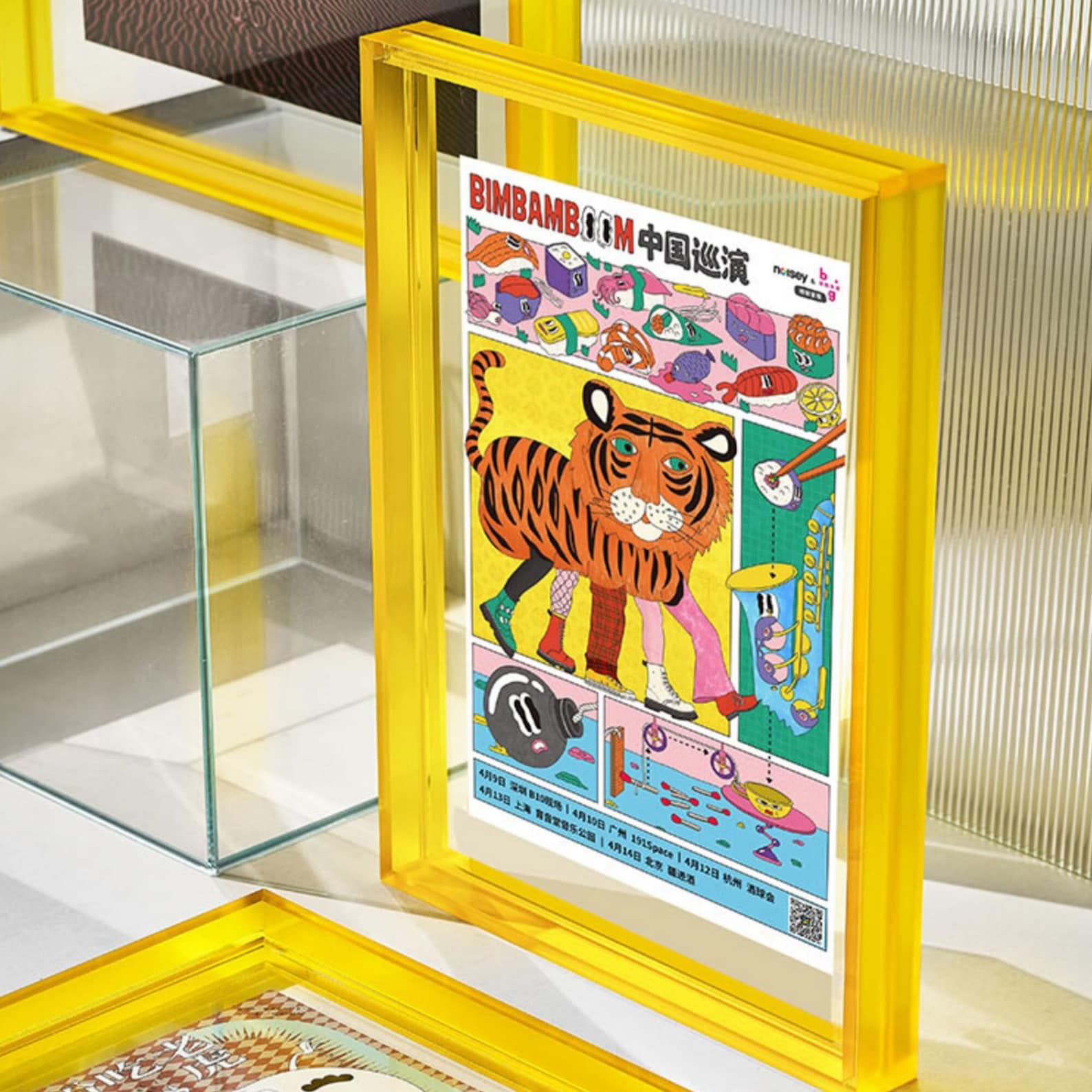 Colorful Acrylic Transparent Photo Frame, Box With Double-sided Display ...