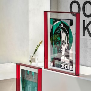 Colorful Acrylic Transparent Photo Frame, Box With Double-sided Display ...