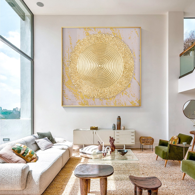 Gold Circle Wall Decor - Etsy