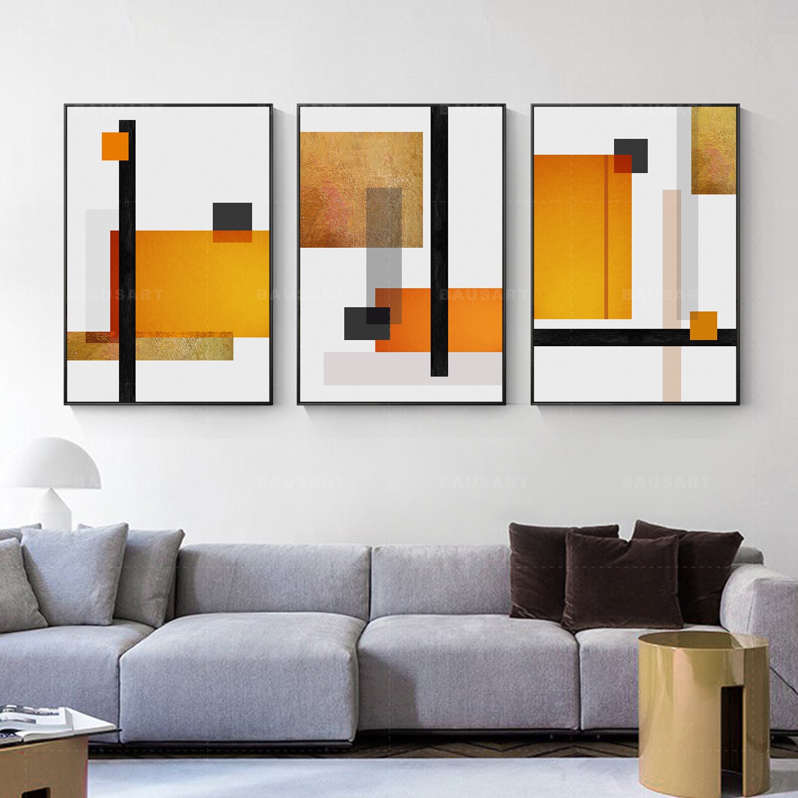 Abstract Painting Print Framed Wall Art Set of 3 Prints - Etsy