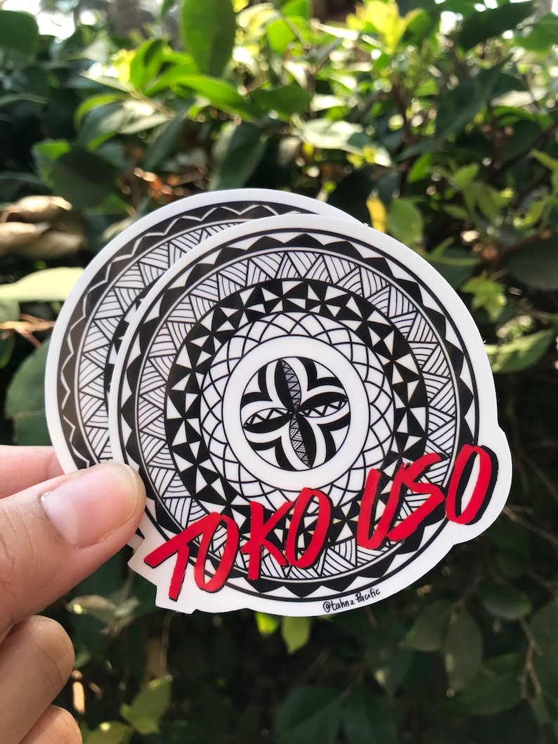 TOKO USO Tapa Tattoo STICKER Water/vinyl Weatherproof Sticker for Water ...