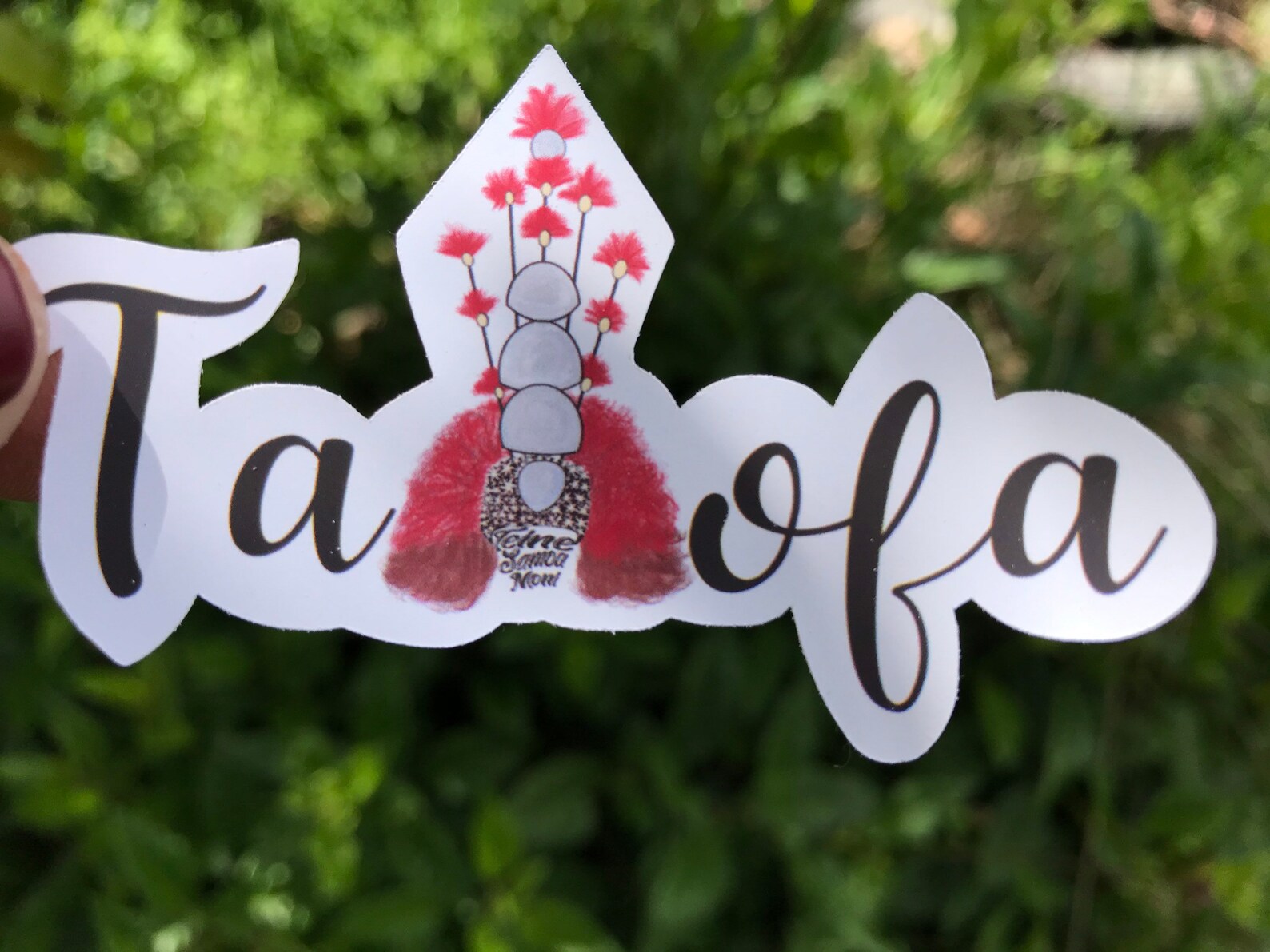 Talofa Teine Samoa Moni Crown / Tuiga Sticker Laptops | Etsy