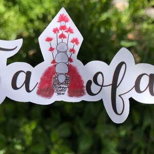 Talofa + Teine Samoa Moni Crown / Tuiga Sticker - Laptops, Phones ...