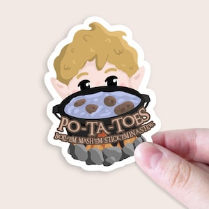 Samwise Gamgee Gloss Sticker - Potatoes - LOTR Stickers - Sean Astin ...