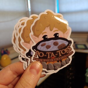 Samwise Gamgee Gloss Sticker - Potatoes - LOTR Stickers - Sean Astin ...