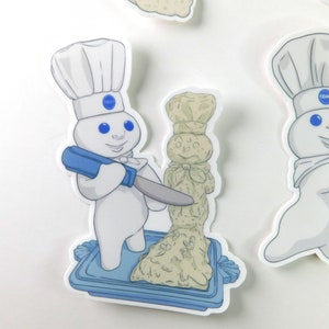 Pillsbury Doughboy Statue Sticker Set Set of 6 Laminated - Etsy