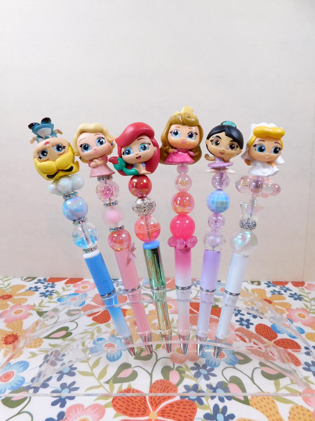 Cute Adorable Princesses Beaded Pens - Various Characters - Colorful ...