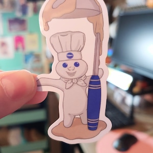 Pillsbury Doughboy Statue Sticker Set - Set of 6 - Vinyl Gloss Stickers ...