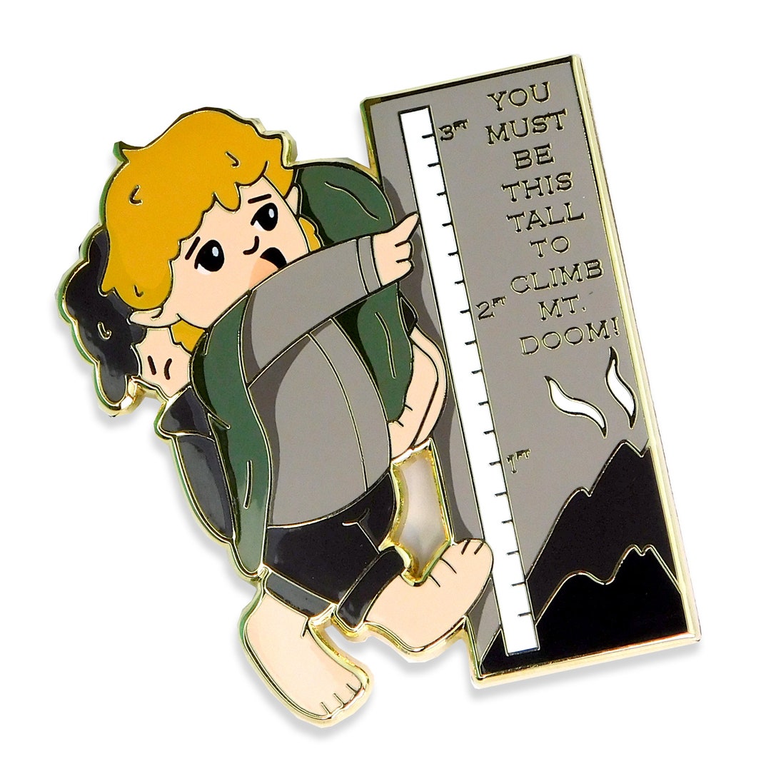 LOTR Mount Doom Enamel Pin Tolkien Samwise Carries Frodo - Etsy