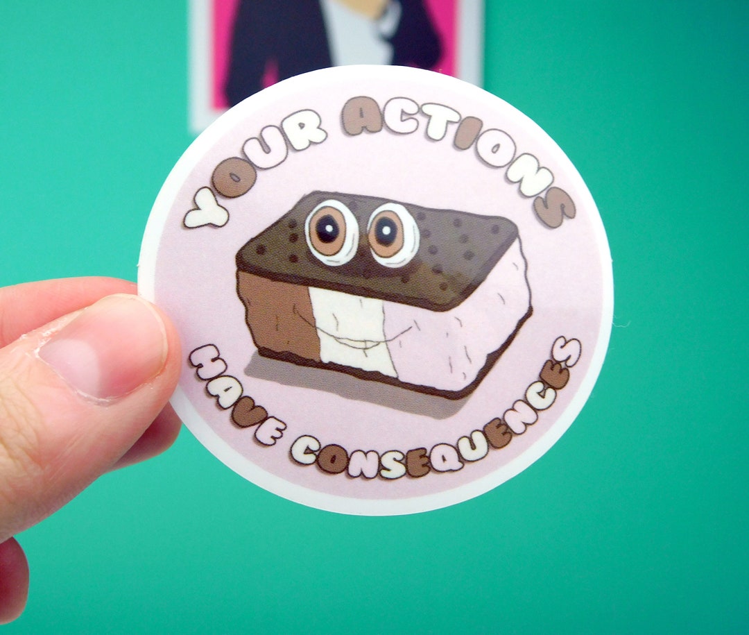 Sentient Neapolitan - Kawaii Sticker - Words of Wisdom - Ice Cream ...