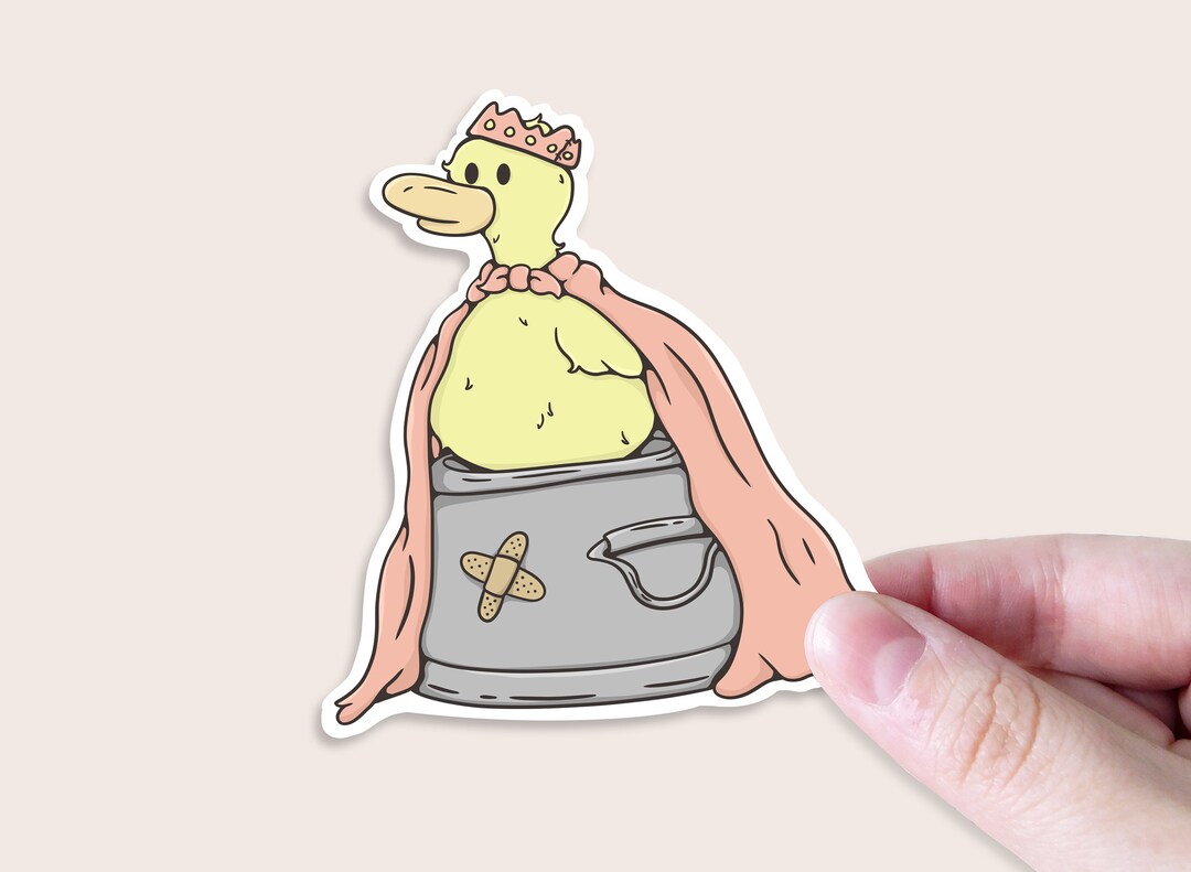 Little Duckling Prince - Laminated Sticker - Ducks - Animals - Kawaii ...