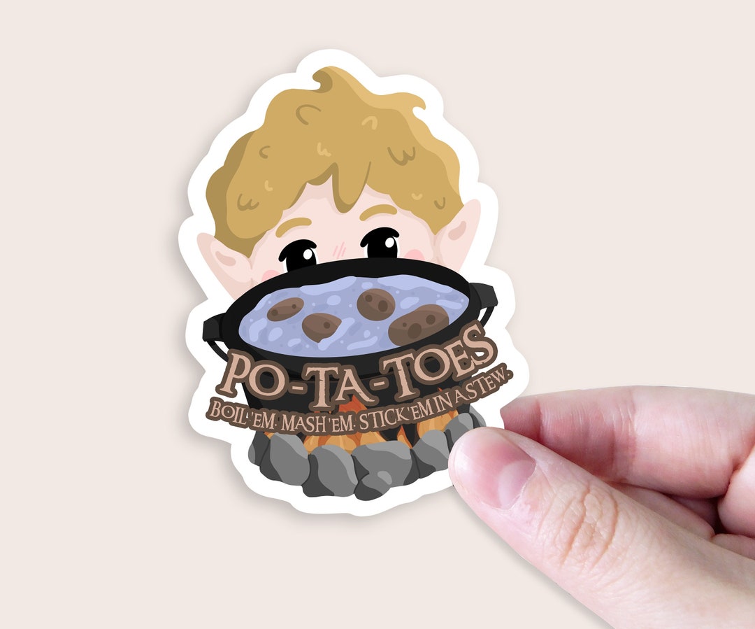 Samwise Gamgee Gloss Sticker - Potatoes - LOTR Stickers - Sean Astin ...