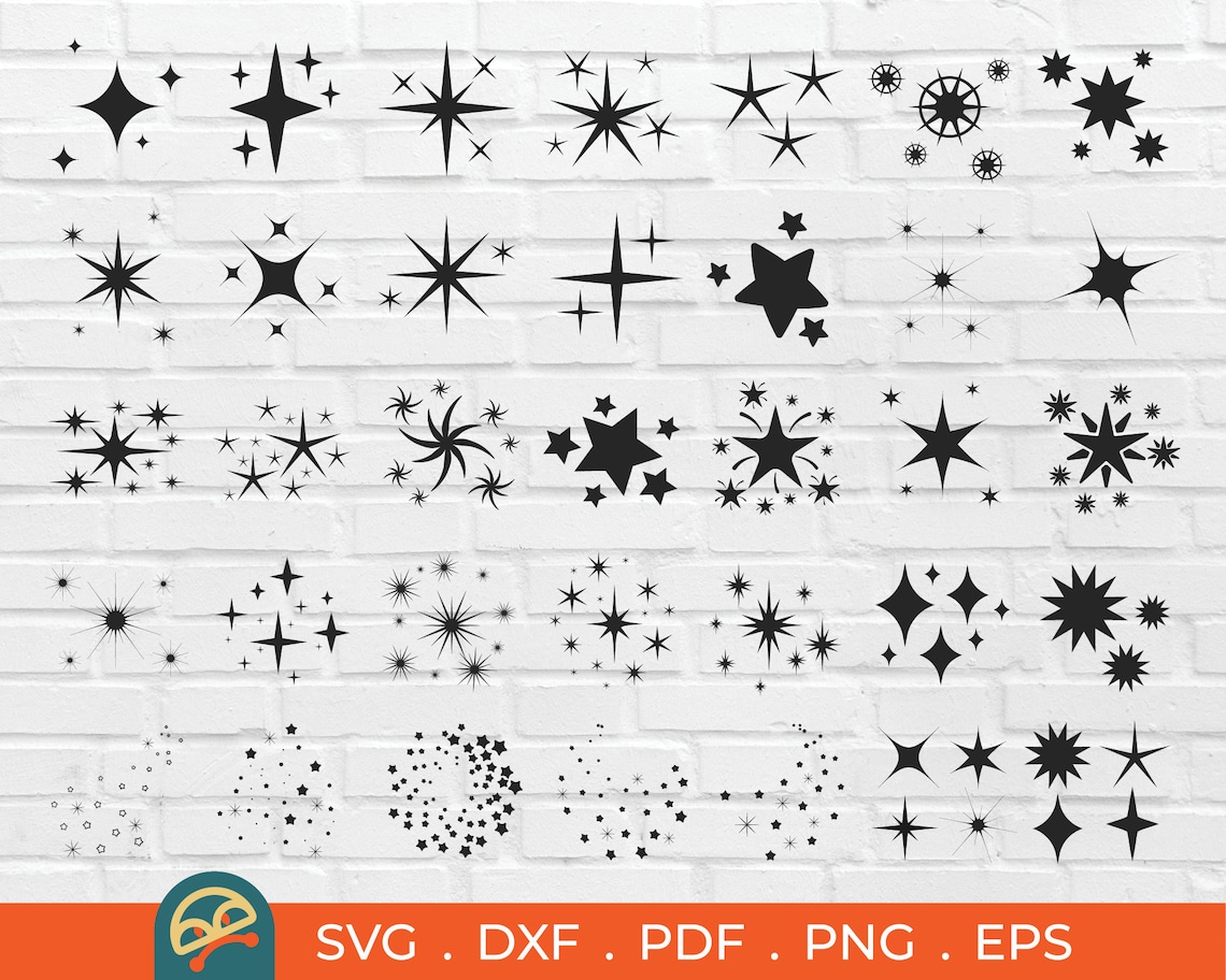 Sparkles Bundle Svg Sparkle Svg Stars Svg Sparkle Cut File - Etsy UK