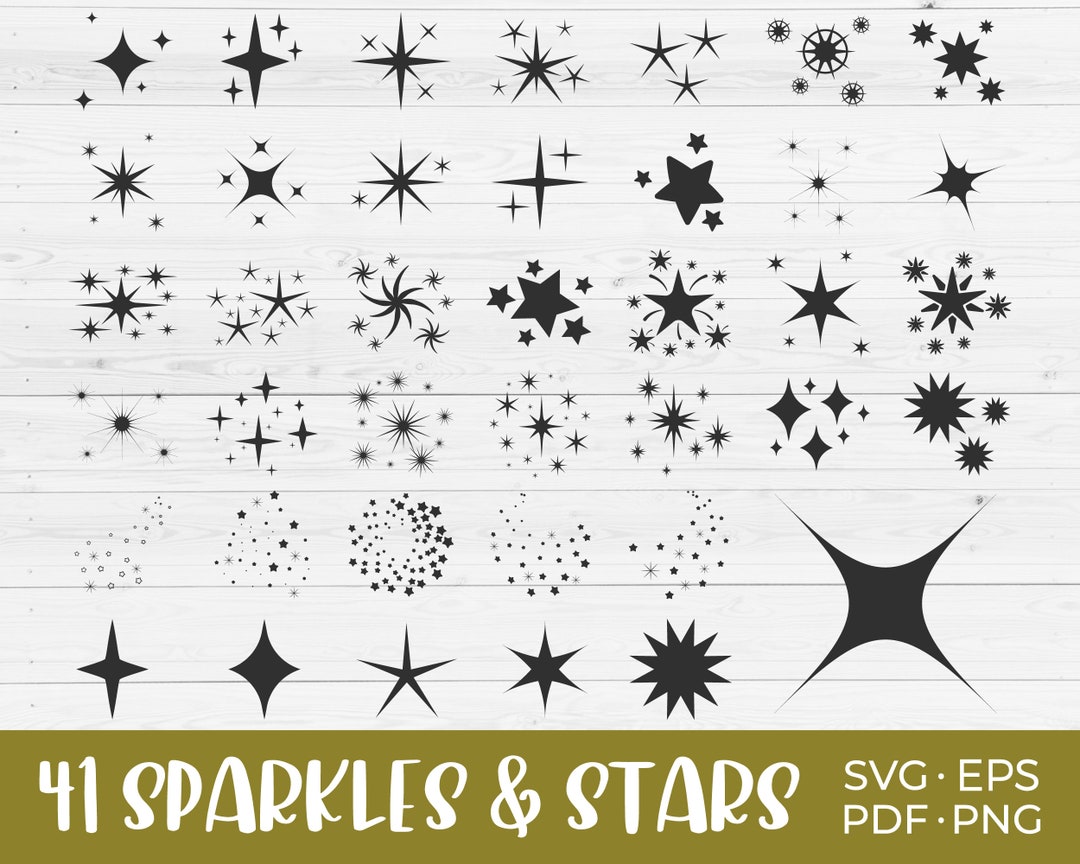 Sparkles Bundle Svg Sparkle Svg Stars Svg Sparkle Cut File - Etsy UK