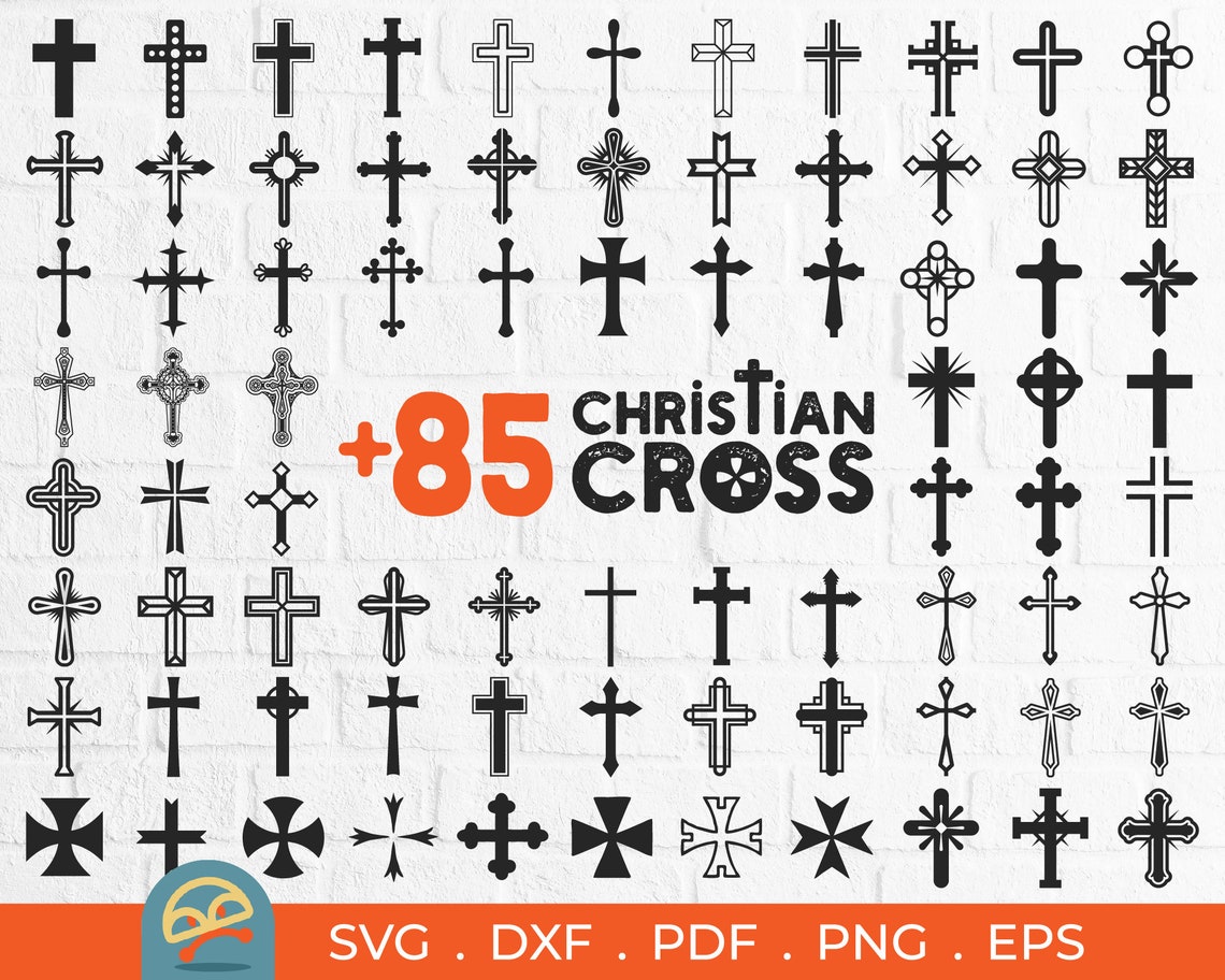 85 Cross Bundle Svg Files Cross Svg Faith Cross Svg Easter - Etsy