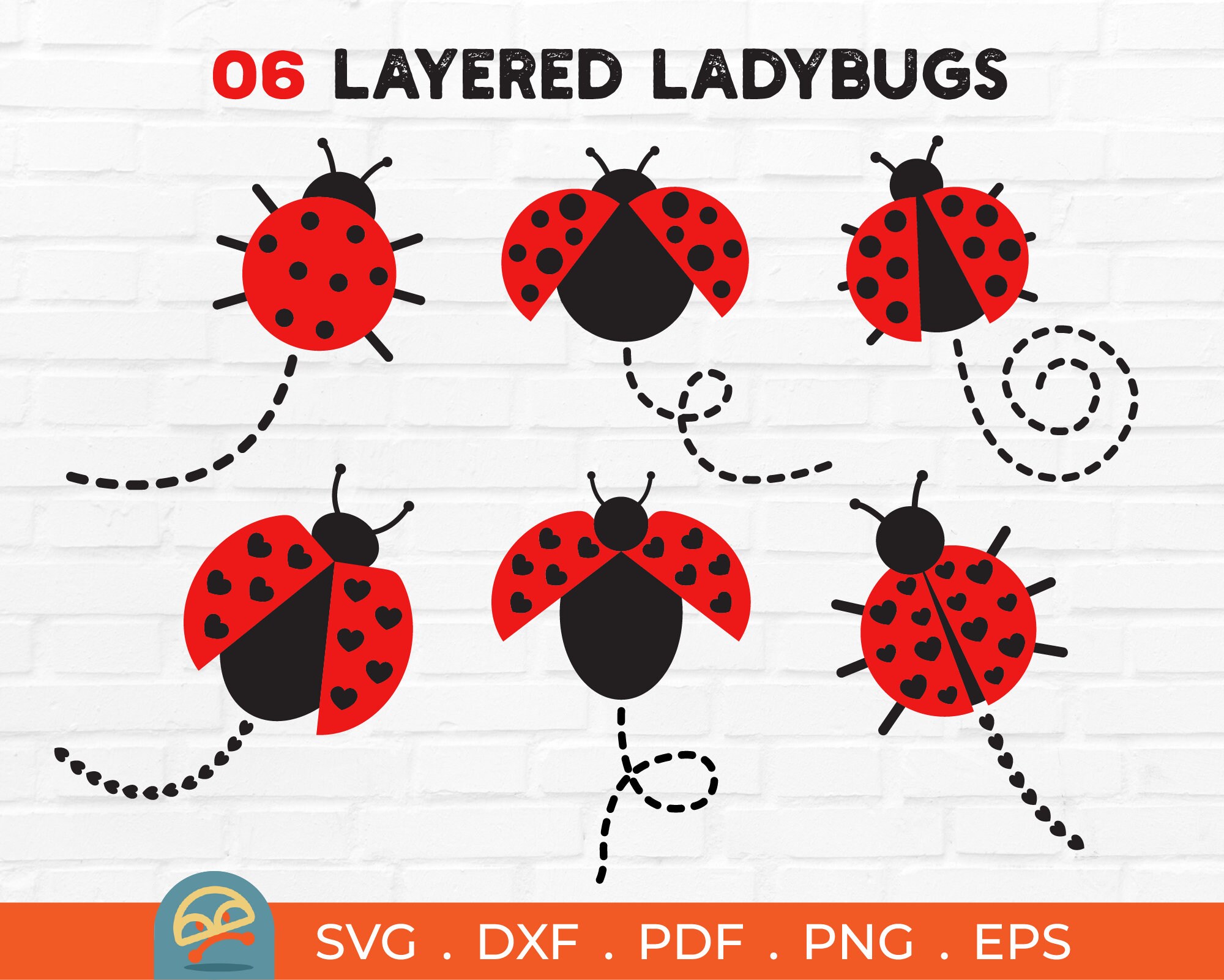 06 Layered Ladybug SVG Ladybug Svg Ladybug Bundle SVG Files | Etsy UK