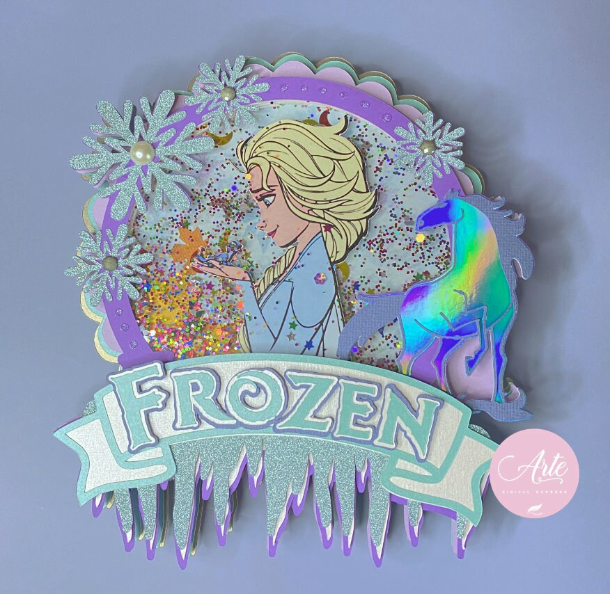 Elsa Frozen Cake Topper in Layers INSTANT Download DIGITAL - Etsy