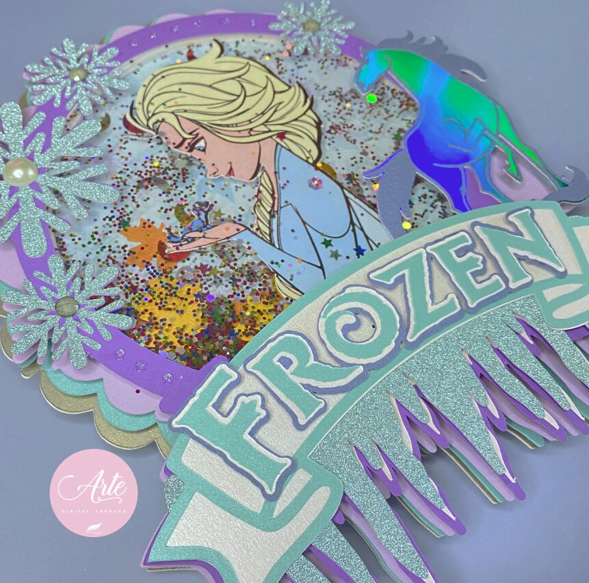 Elsa Frozen Cake Topper in Layers INSTANT Download DIGITAL - Etsy