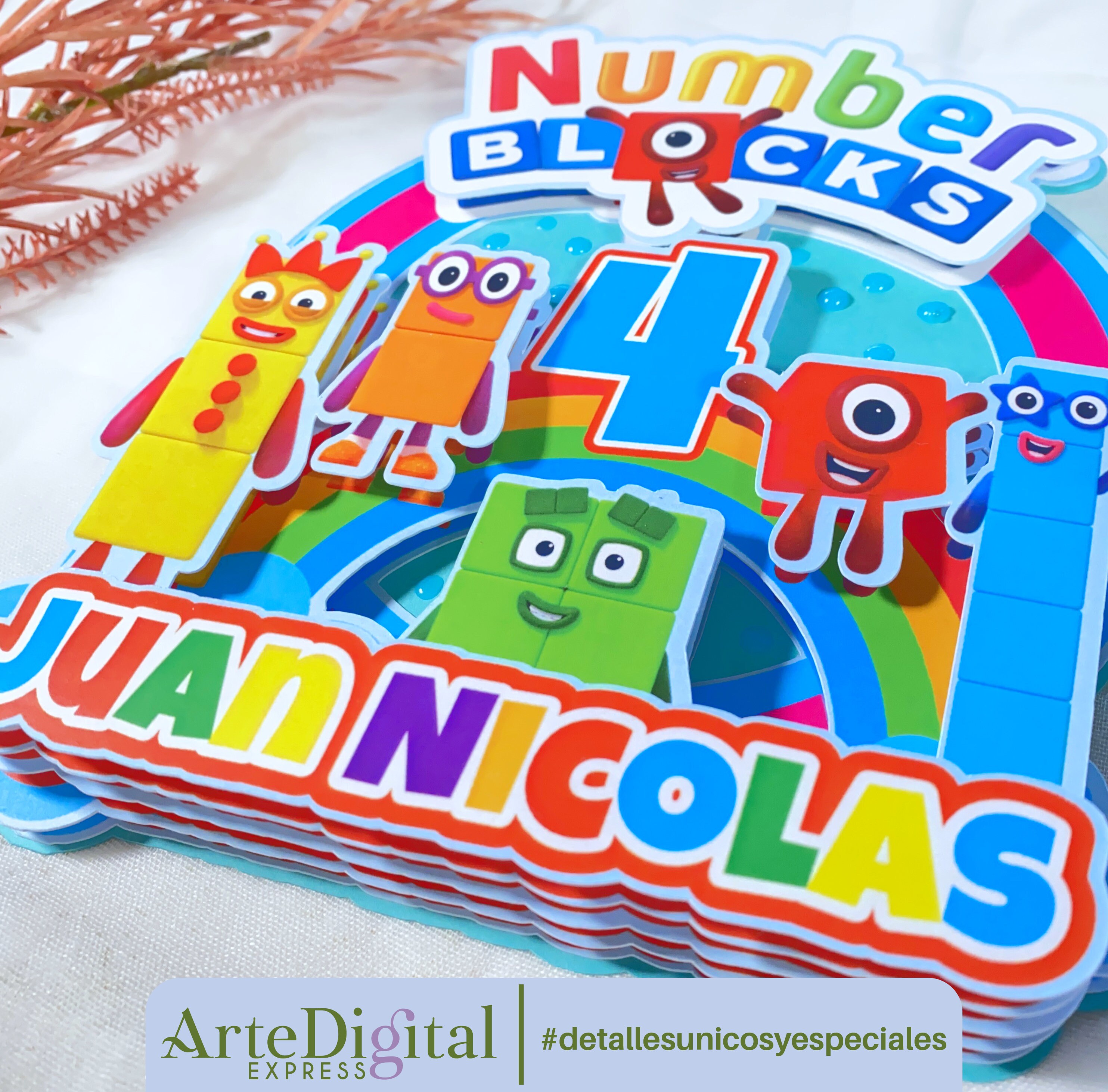 Numberblocks Cake Topper in Layers Digital INSTANT Download - Etsy UK