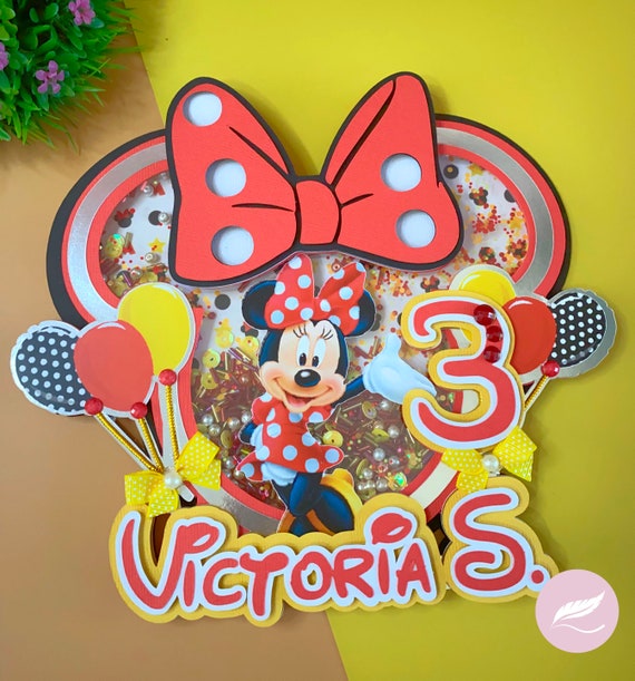 Minnie Mouse Cake Topper Layered SVG PDF Studio3 / Digital - Etsy