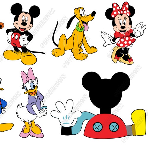 Mickey & Friends SVG File - Etsy