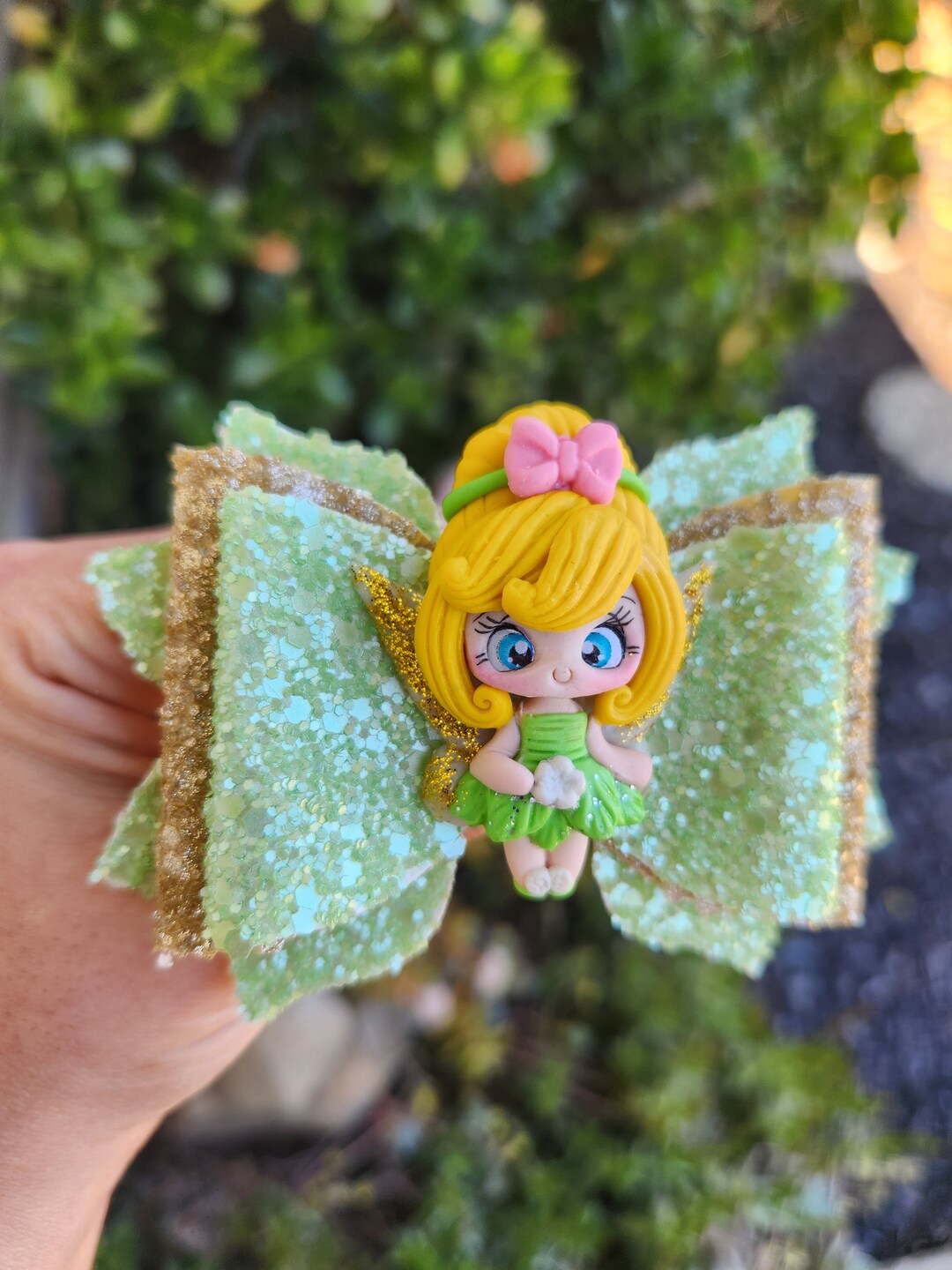 Tinker Bell Inspired Clay Bow (clara Stlye) Disney Castle - Etsy