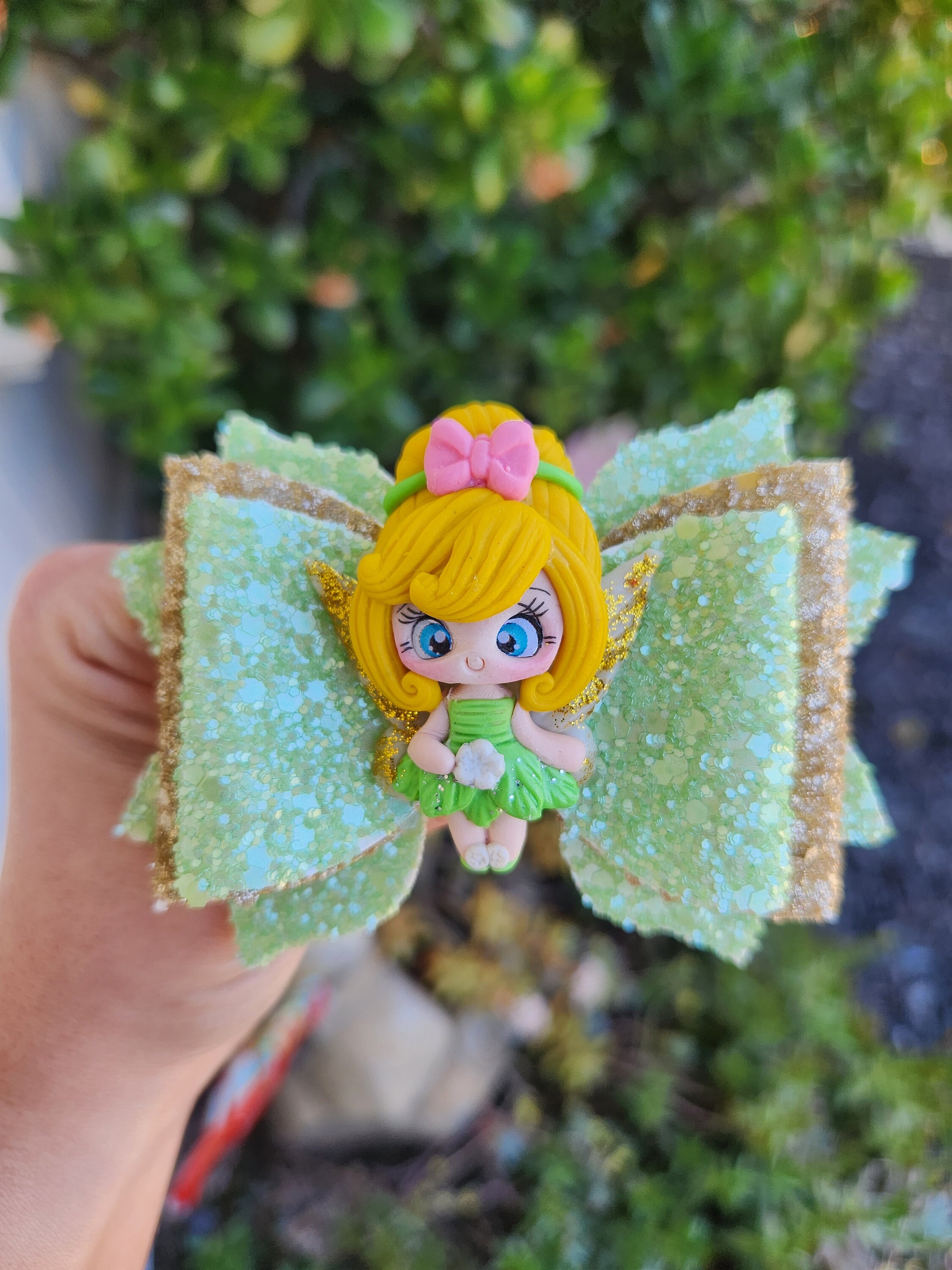 Tinker Bell Inspired Clay Bow clara Stlye Disney Castle - Etsy