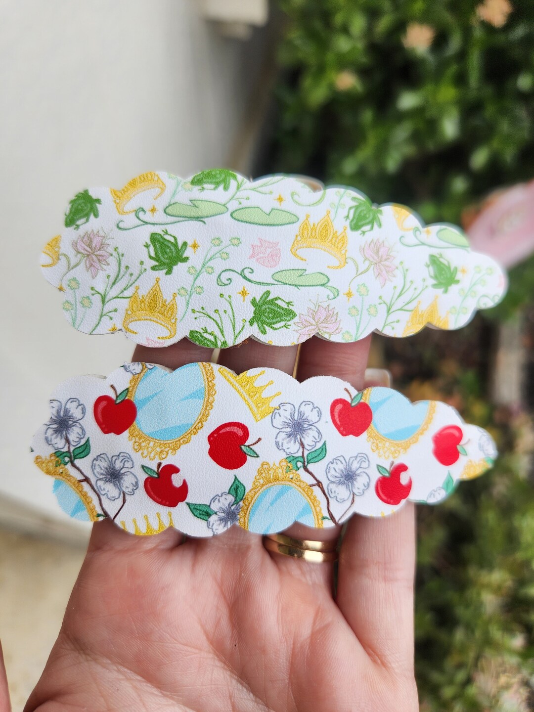 PRINCESS Inspired Set of 2 Snap Clips (carol Clips) Disney Castle - Etsy