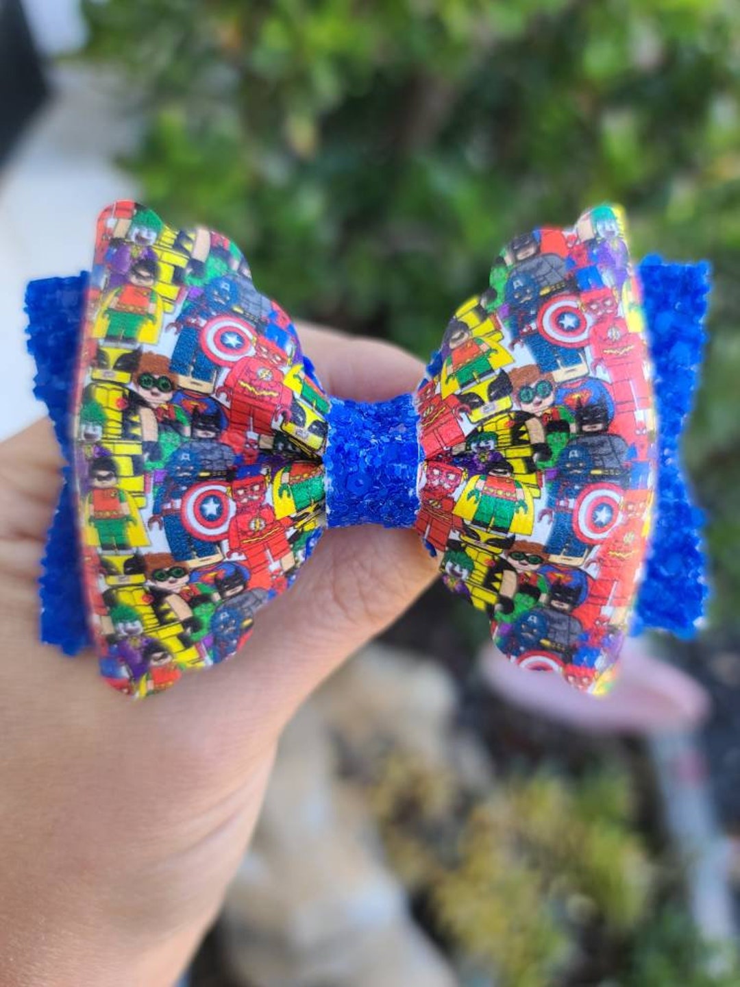 Lego Superhero Bow/superhero Bow/ Nana Bow - Etsy