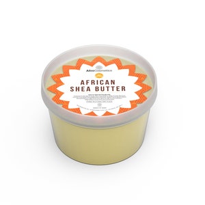 Raw African Shea Butter 8 Oz Containers Bulk Wholesale, 100% Pure Natural Organic Unrefined ...